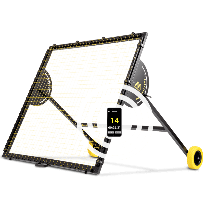 m-station Club – 145 cm Football Kickback Rebounder | Munin Sports